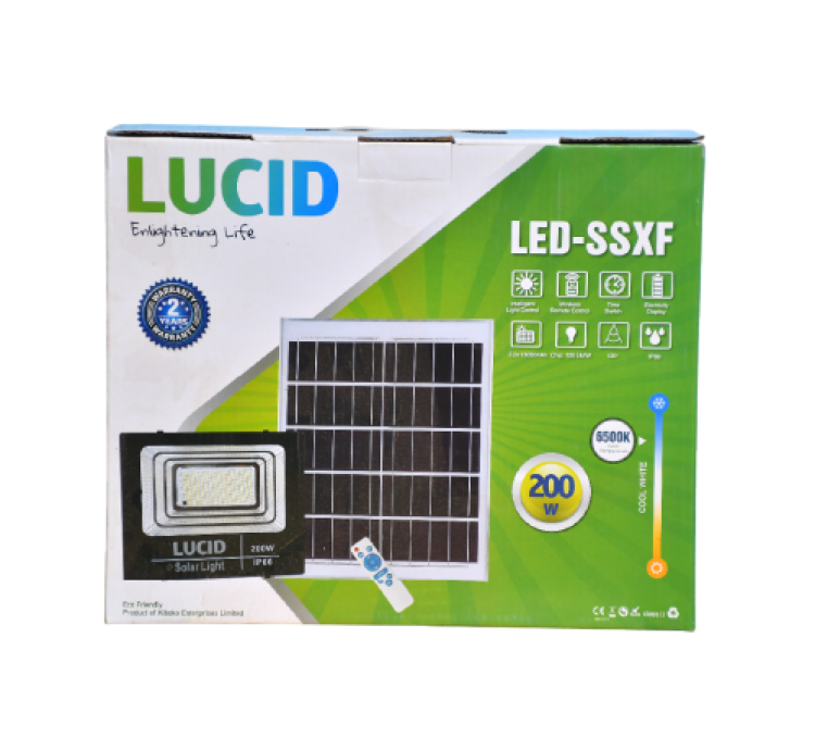 Lucid Solar Flood Light 200W - Online Shopping | Kampala, Uganda